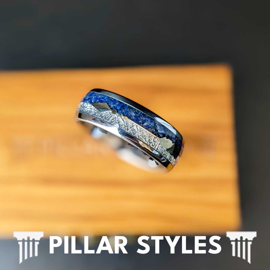 stone meteorite ring